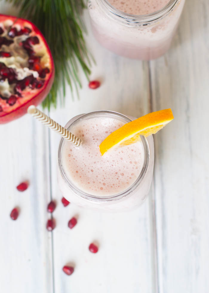 Winter Pomegranate Citrus Smoothie - Kristy Denney