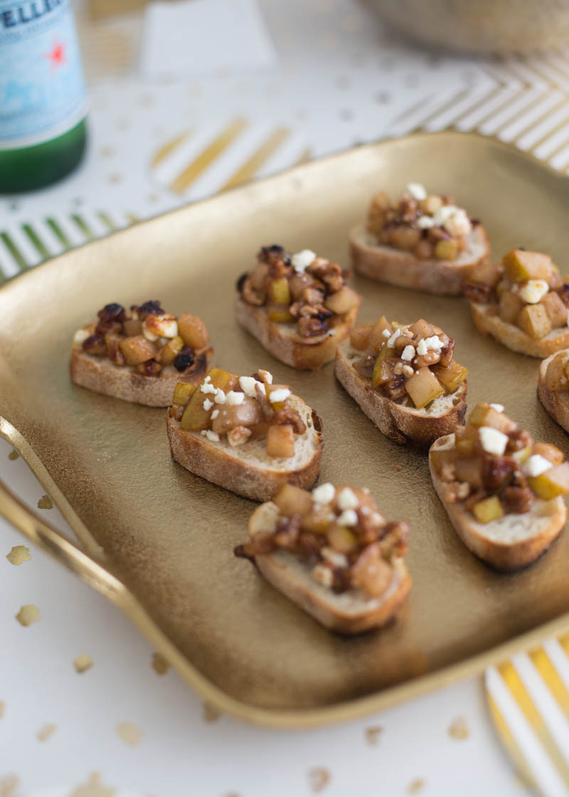 Honey Pear Crostini - Kristy Denney